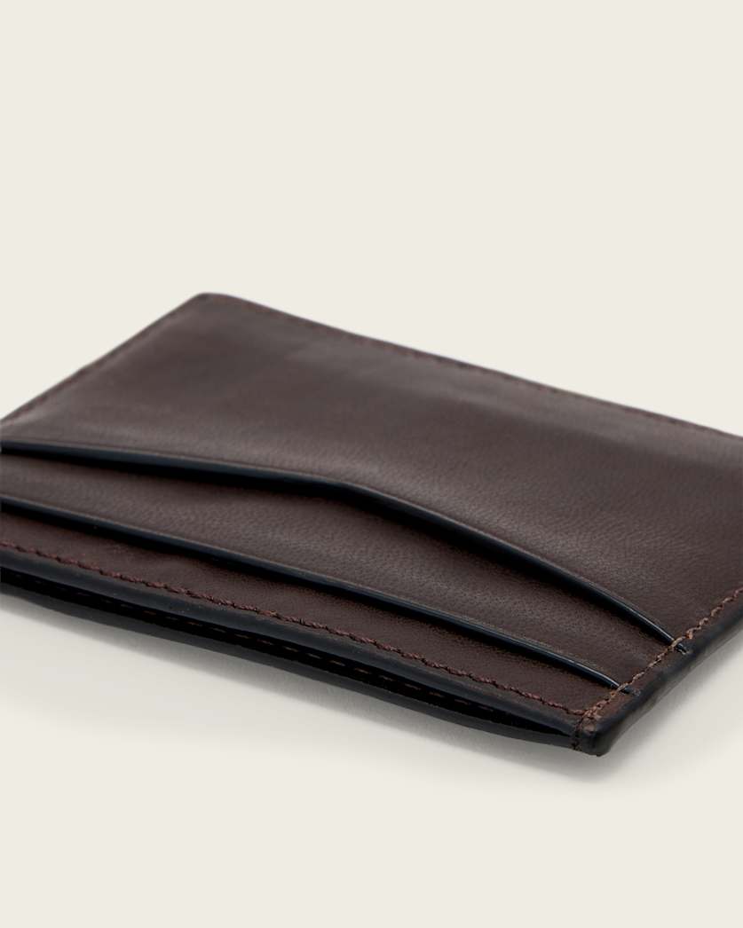 Delph Leather Cardholder Bitter Brown | ALLSAINTS US
